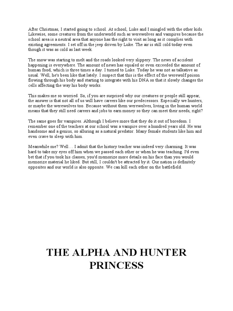 Werewolf King Vs Hunter Princess (AutoRecovered) | PDF | Injection ...