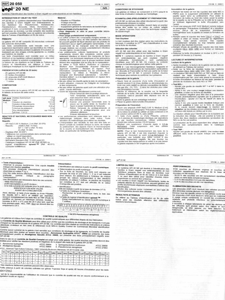 Manuel API 20NE | PDF