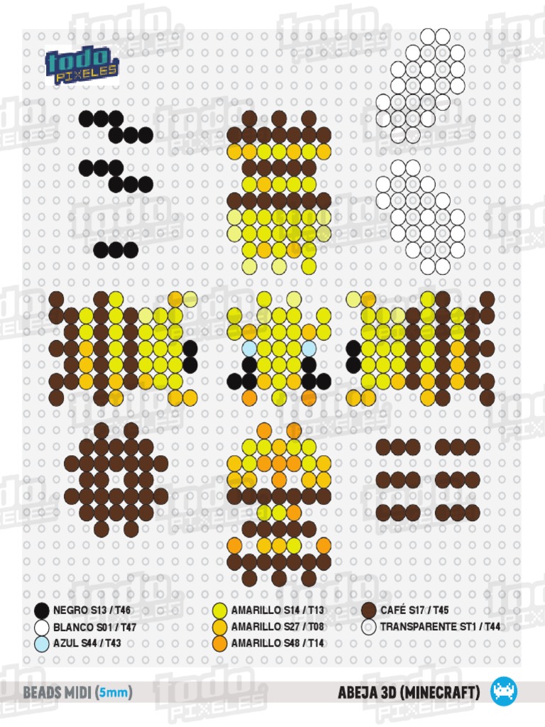 Patron Minecraft Bee | PDF