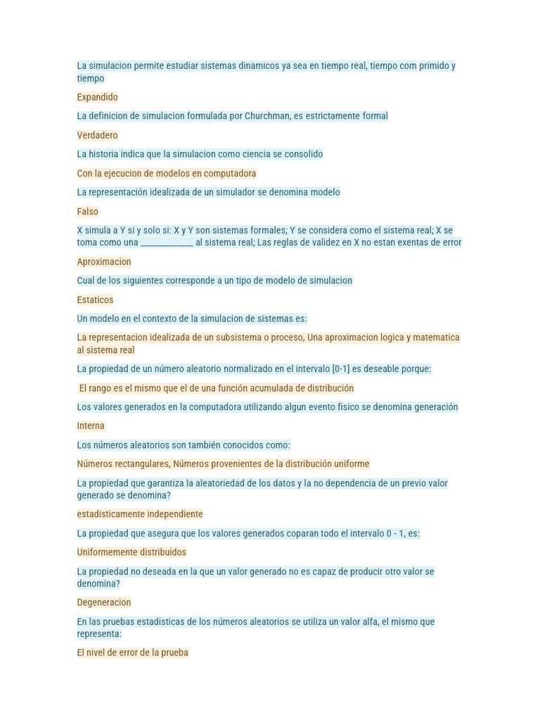 Documento | PDF | Simulación | Aleatoriedad