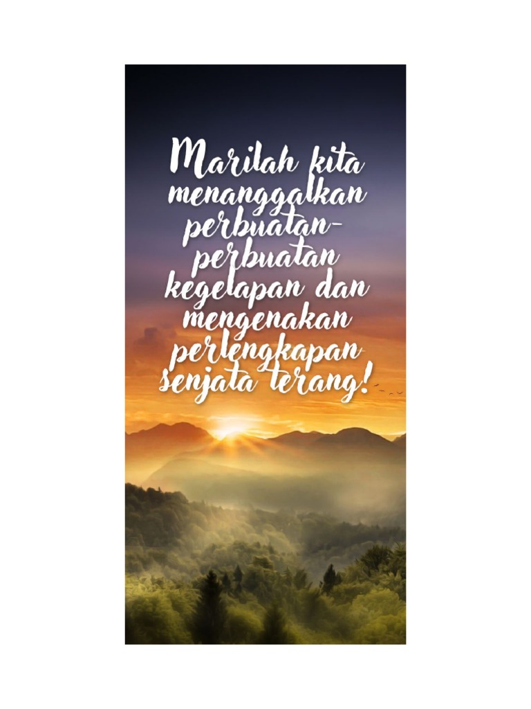 Poster Terang Dunia | PDF