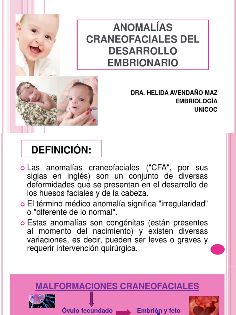 2022 ANOMALIAS CRANEOFACIALES (1) | PDF | Cráneo | Enfermedades y trastornos