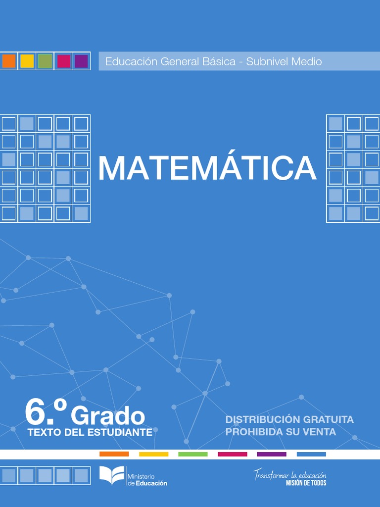 Libro de Matemática 6 | PDF | División (Matemáticas) | Educación primaria