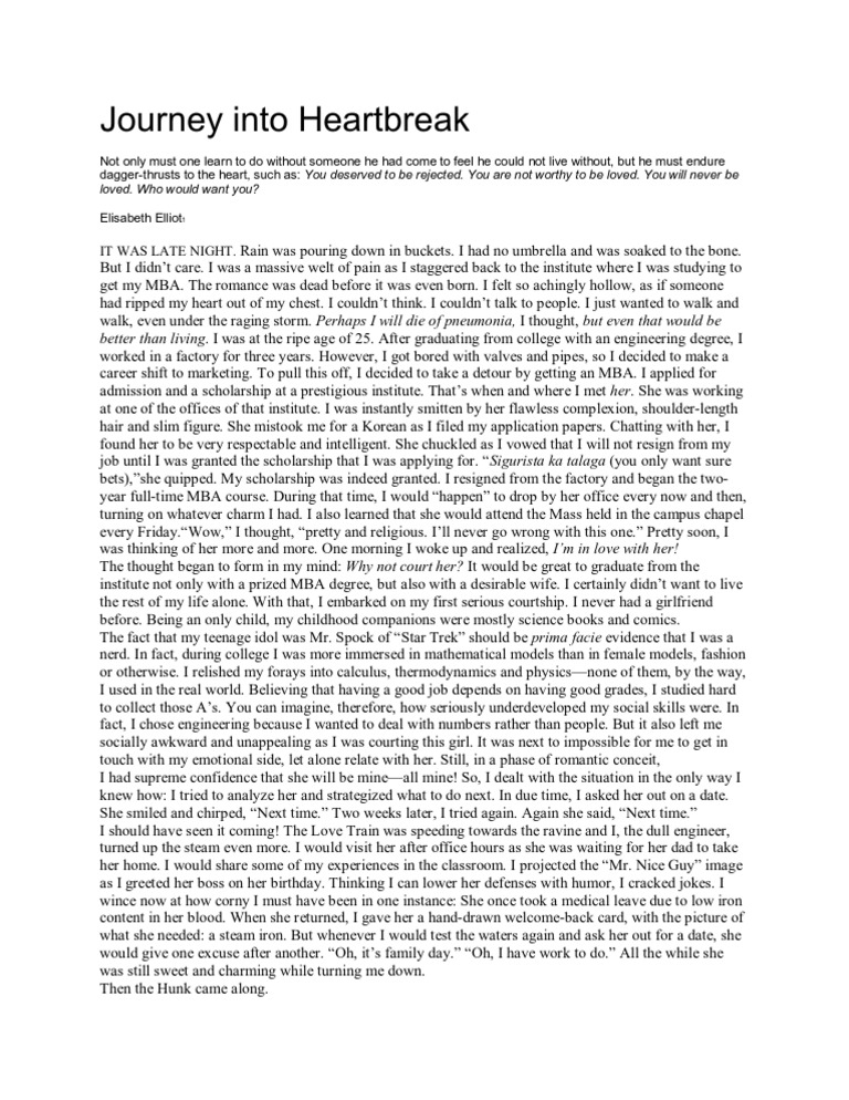 Journey Into Heartbreak | PDF