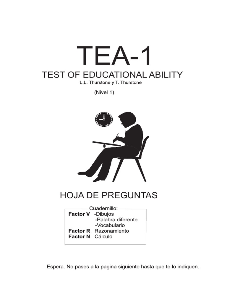 TEA 1 Cuadernillo | PDF
