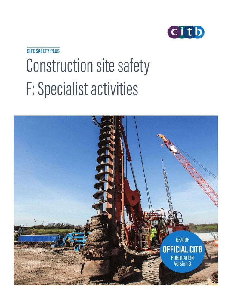 Construction Site Safety - F - Specialist Activities | PDF