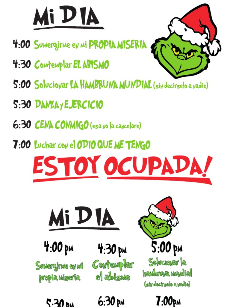 Mi Dia Grinch | PDF