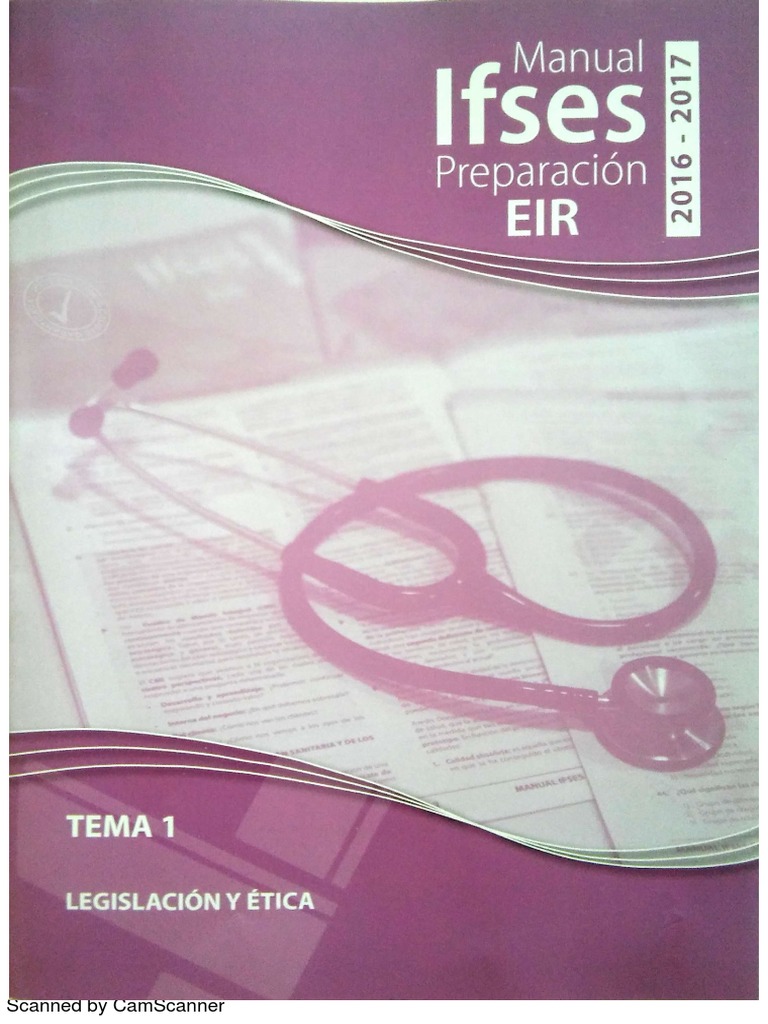 IFSES EIR Tema 1 Legislacion y Bioética | PDF