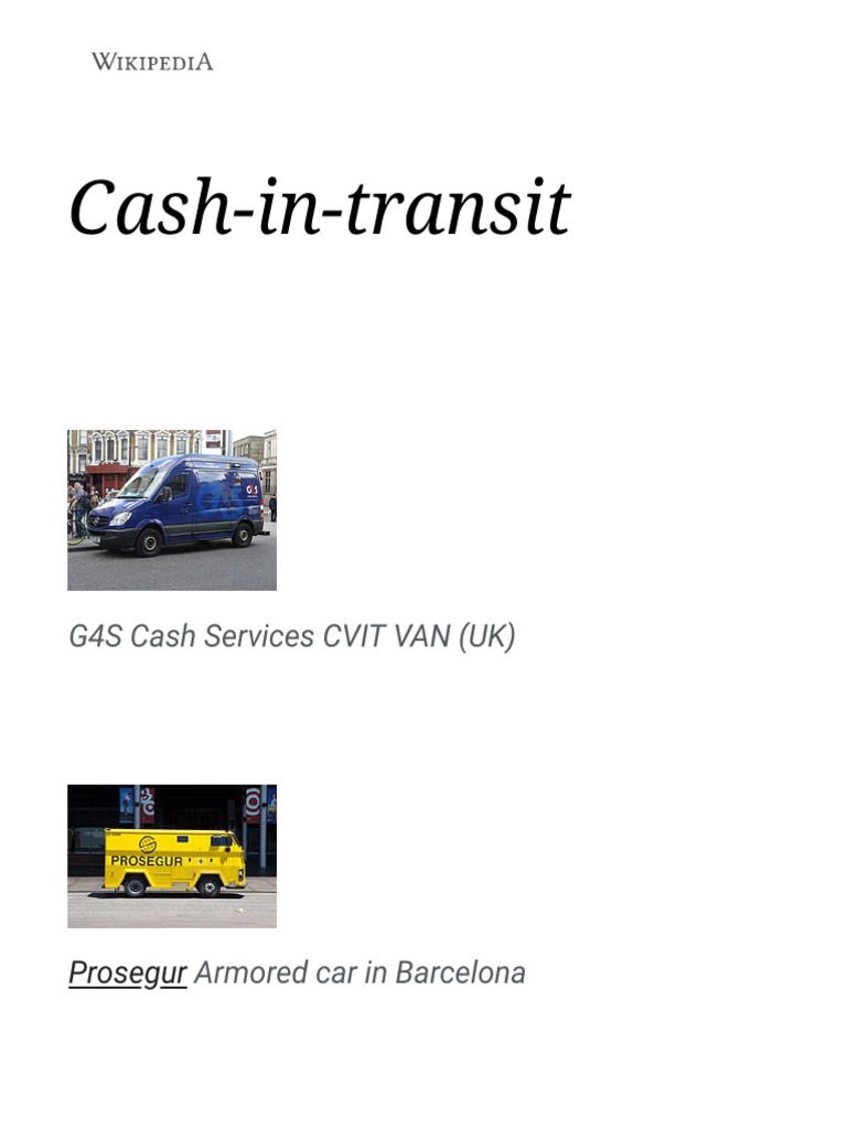 Cash in Transit | PDF | Money | Business