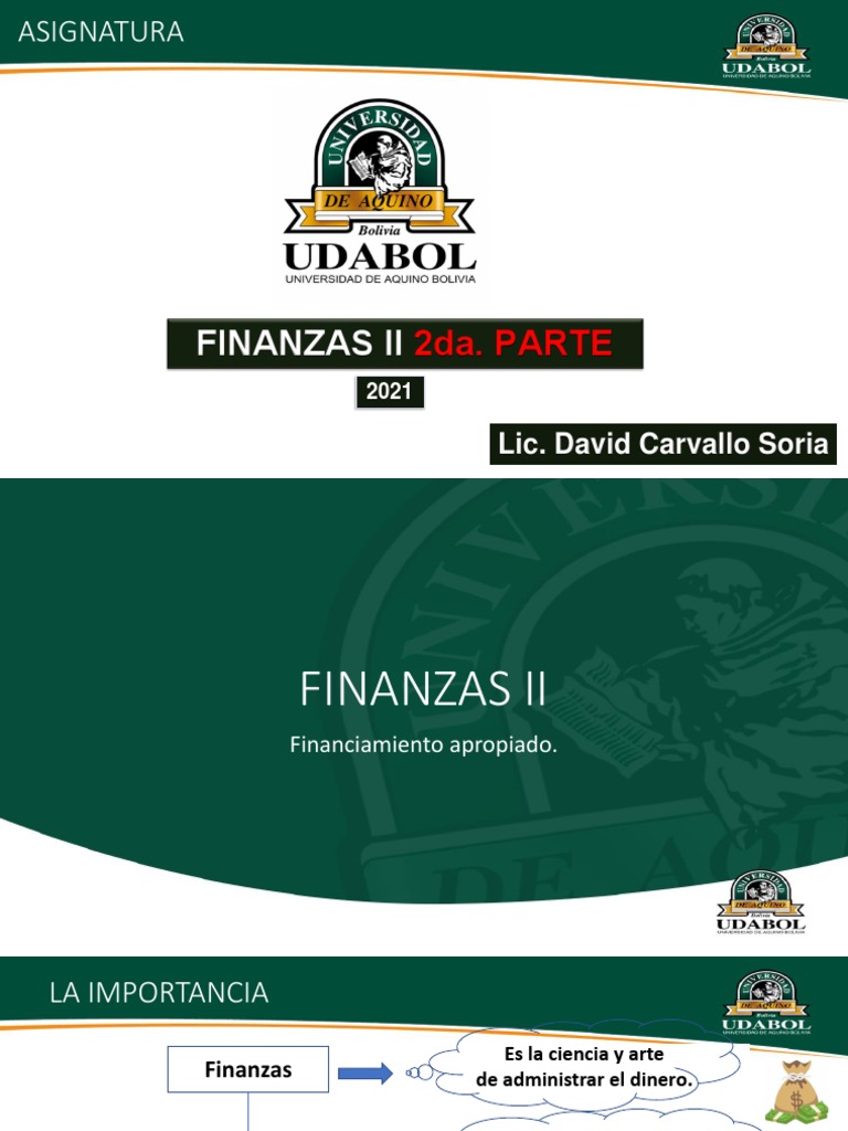 Finanzas II 2da Parte | PDF | Capital de trabajo | Economias
