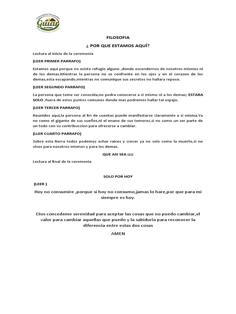 Filosofia Por Que Estamos Aqui | PDF