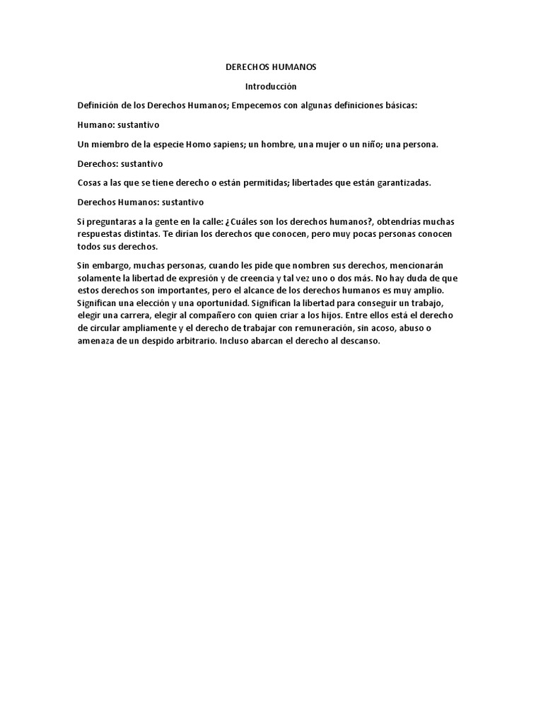 Derechos Humanos: Principios y Normas | PDF | Derechos humanos ...