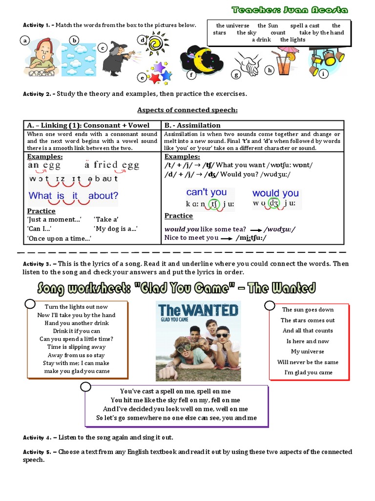 Connected Speech Song | PDF | Linguistics | Human Communication