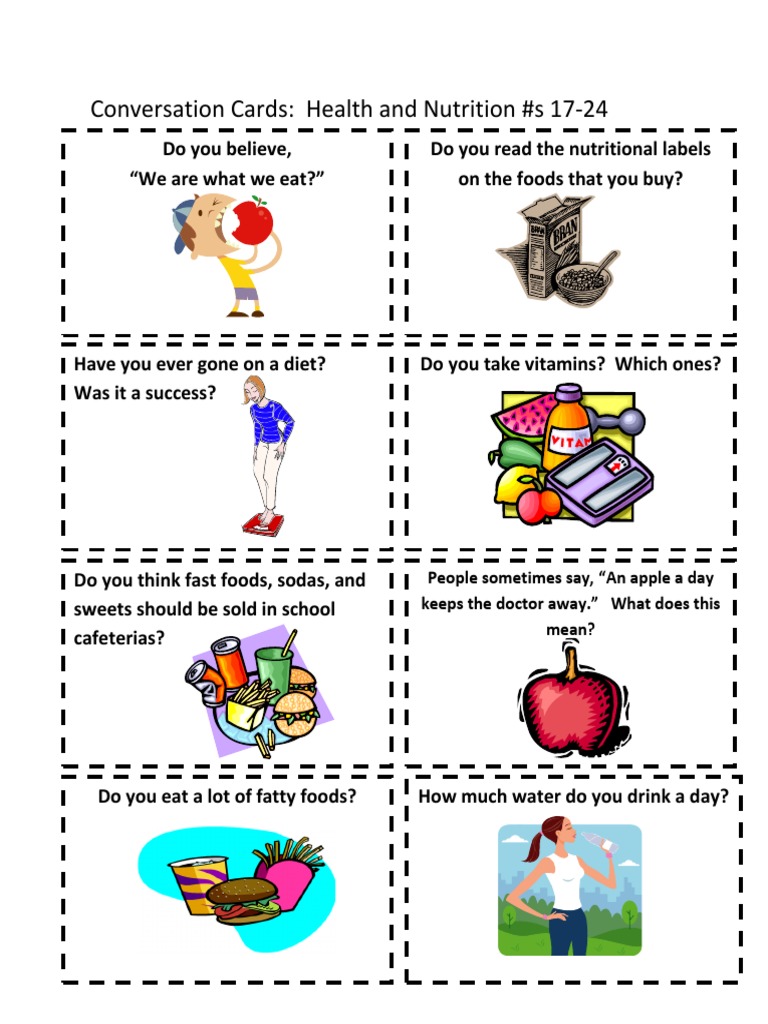 Diet's Card | PDF | Foods | Meal