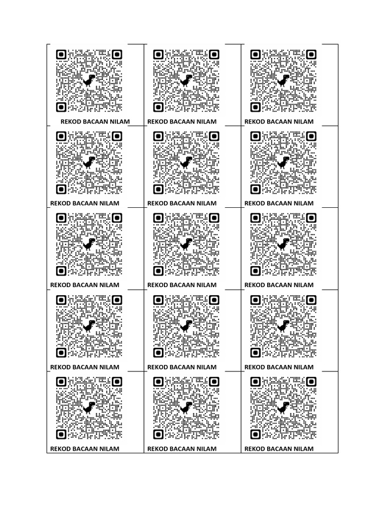 QR Code Google Form Rekod Bacaan Nilam | PDF