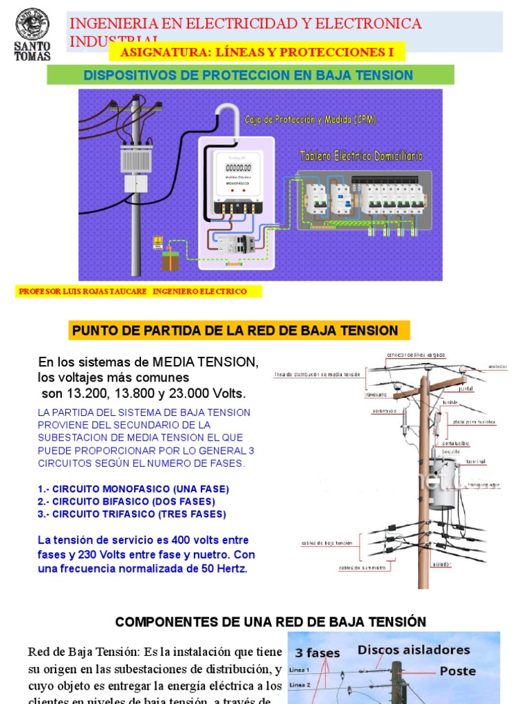 1 Proteccion en Baja Tension | PDF | Ingenieria Eléctrica | Cableado ...
