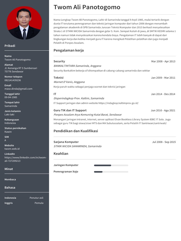 Contoh CV | PDF