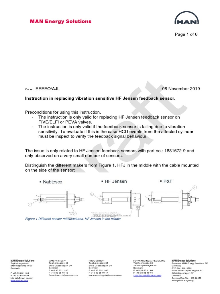 HFJ Vibration Sensitive Feedback Sensor Replaceing v.1.1 | PDF ...