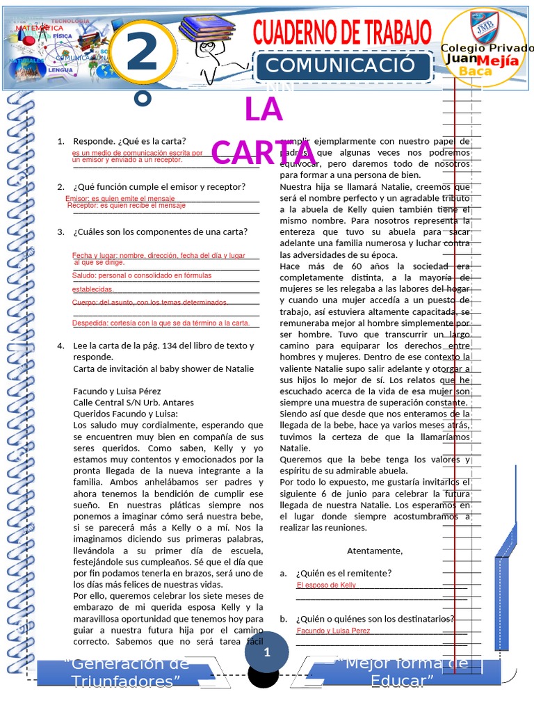 LA-CARTA-EJERCICIOS-PRÁCTICOS-1 | PDF