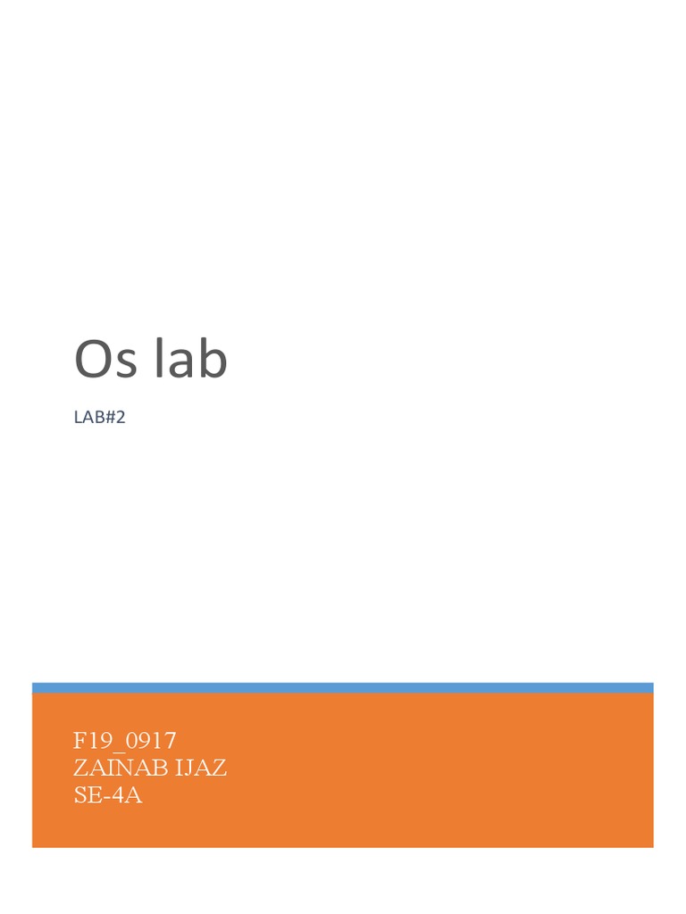 19F-0917 Os Se Lab#2 | PDF