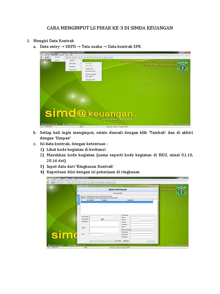 Cara Menginput Ls Pihak Ke | PDF