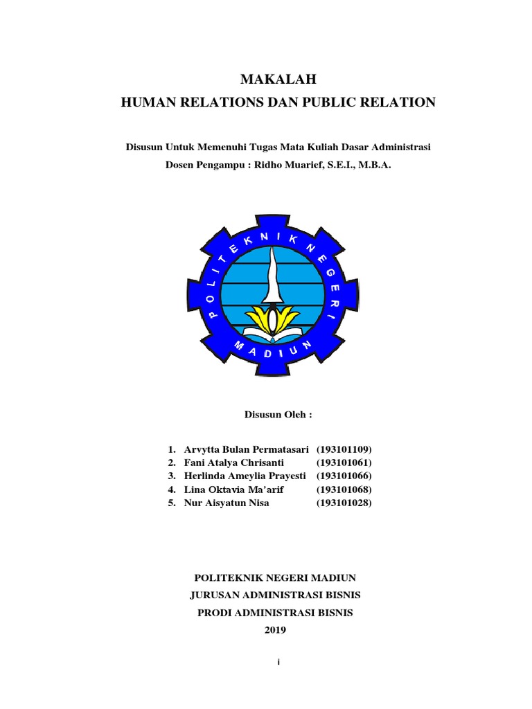Makalah Human Relation | PDF
