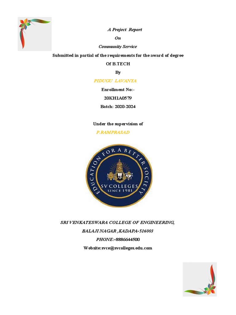 Lavanya CSP Project | PDF | Bachelor's Degree | Higher Education