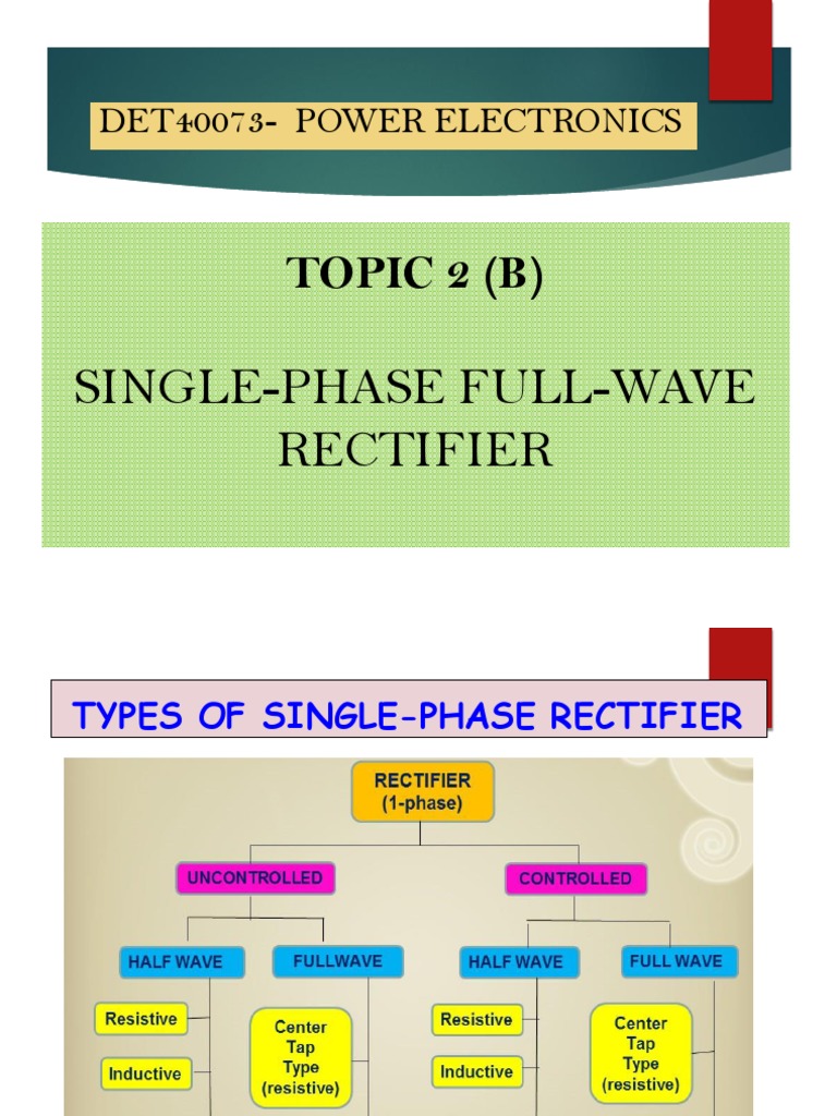 DET40073 - Topic 2b | PDF | Rectifier | Diode