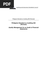 ISA 220 (Revised) : Quality Management For An Audit of Financial ...