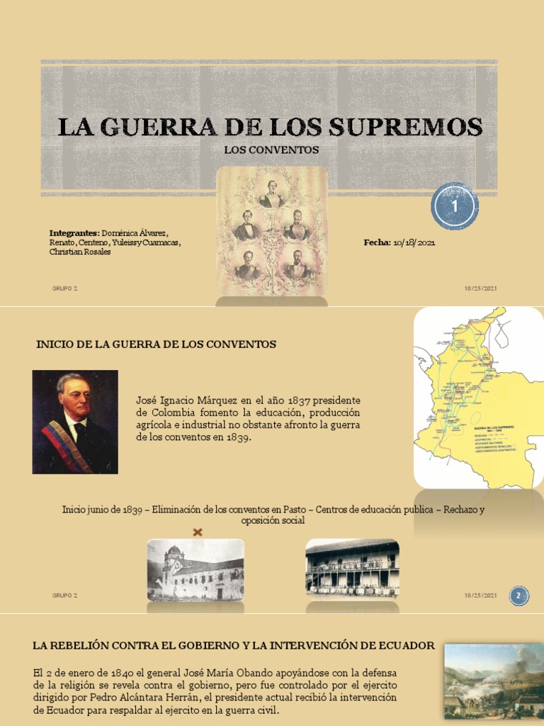 La Guerra de Los Supremos Grupo2 2021 Actualizado C | PDF | América del ...