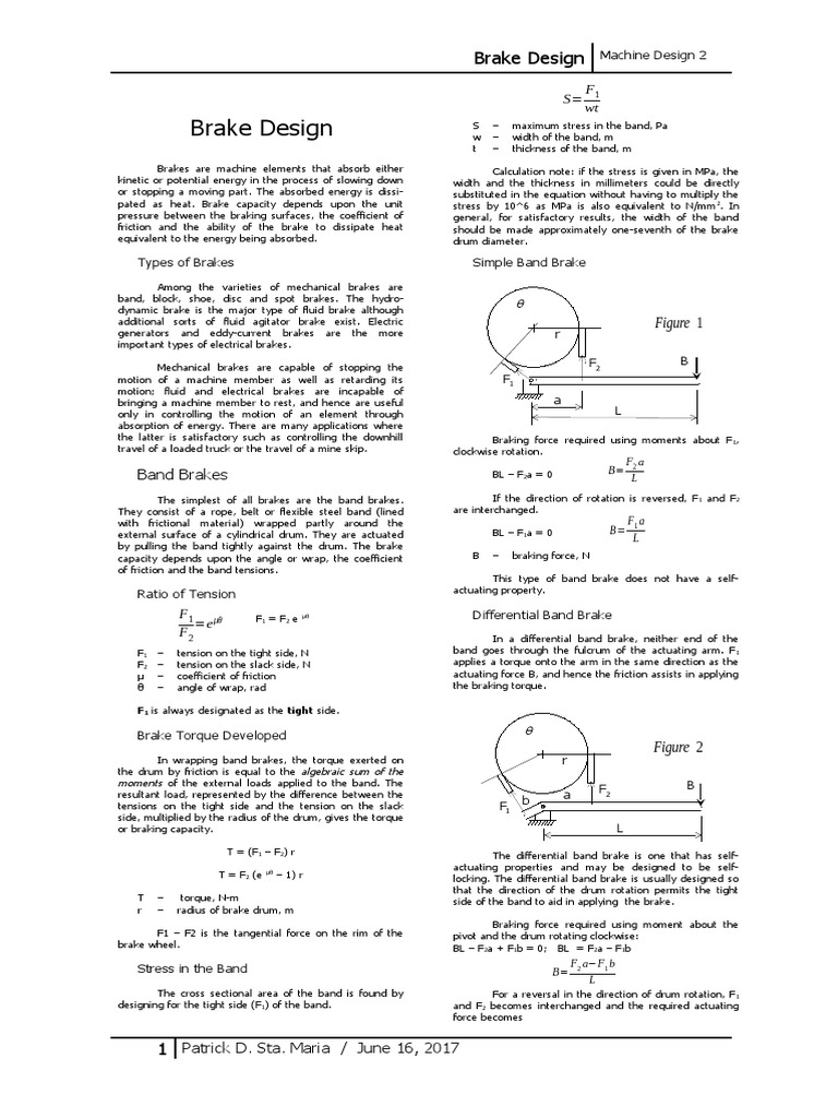 Brake Design - Long | PDF