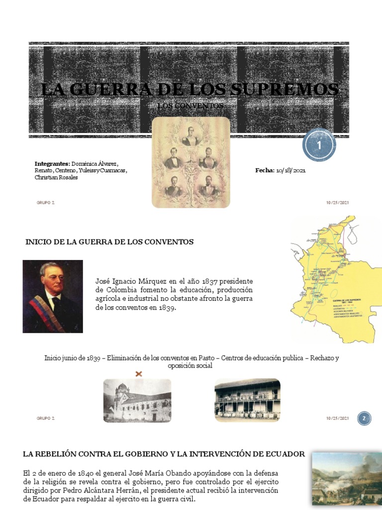 La Guerra de Los Supremos - Grupo2 - 2021 - Actualizado | PDF | América ...