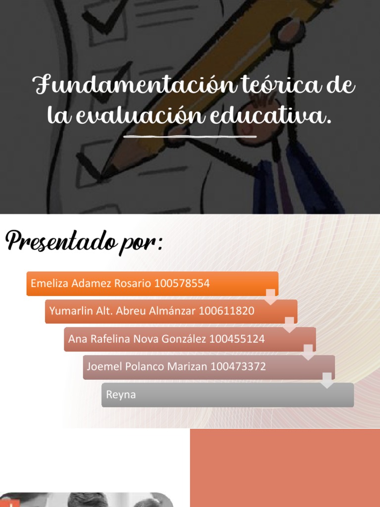 Fundamentación Teórica de La Evaluación Educativa | PDF | Evaluación | Aprendizaje
