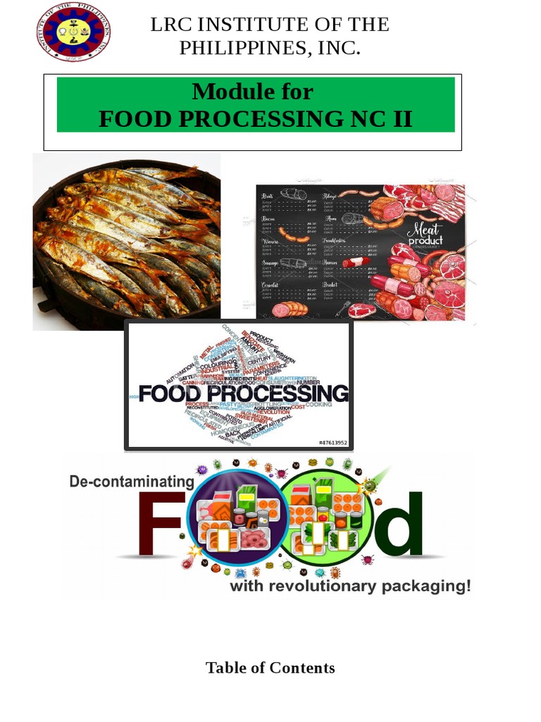 Module 1 Process Food by Salting Curing and Smoking | PDF | Egg As Food | Meat