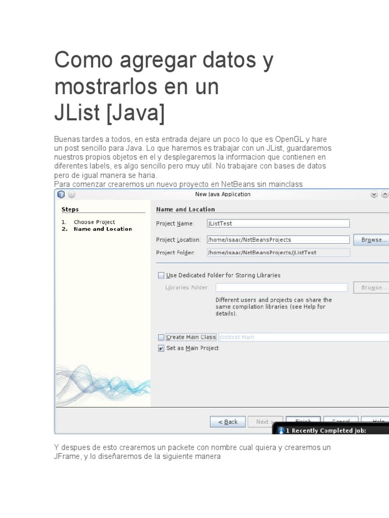 Como Agregar Datos y Mostrarlos en Un JList | PDF | Constructor (Programación Orientada a ...