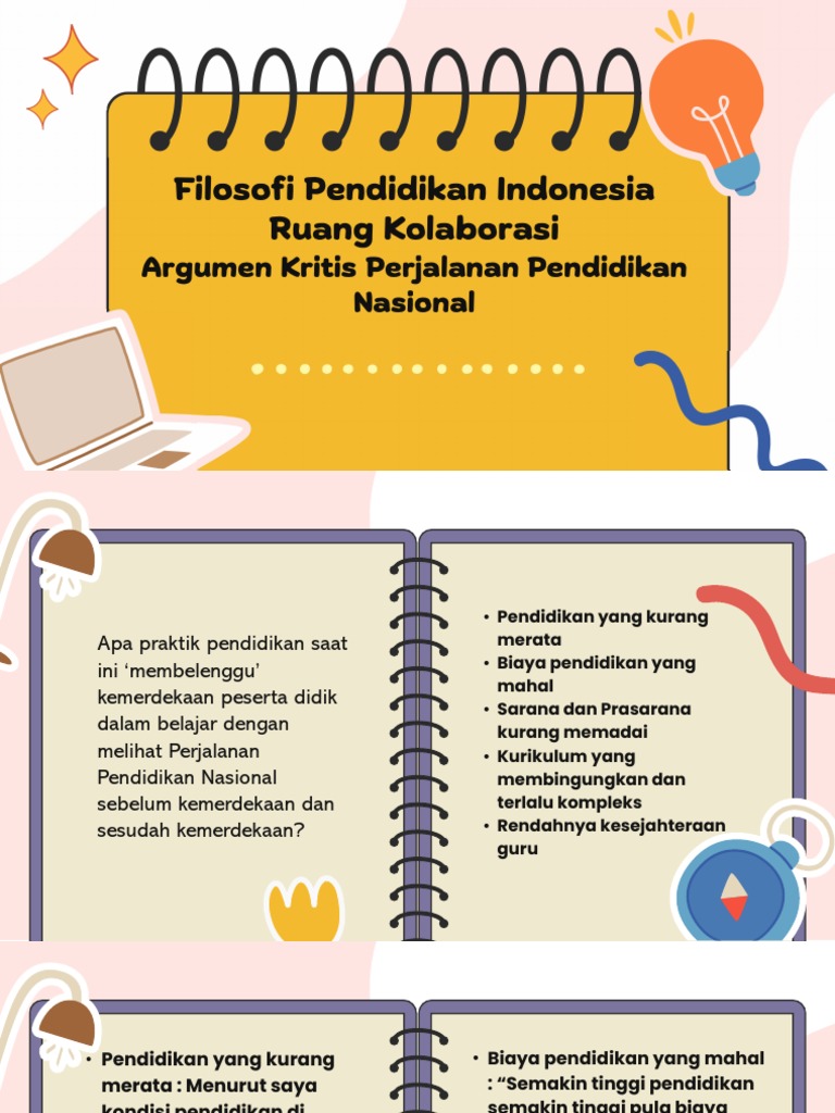 3 - Filosofi Pendidikan Indonesia - Topik 1 - Ruang Kolaborasi | PDF
