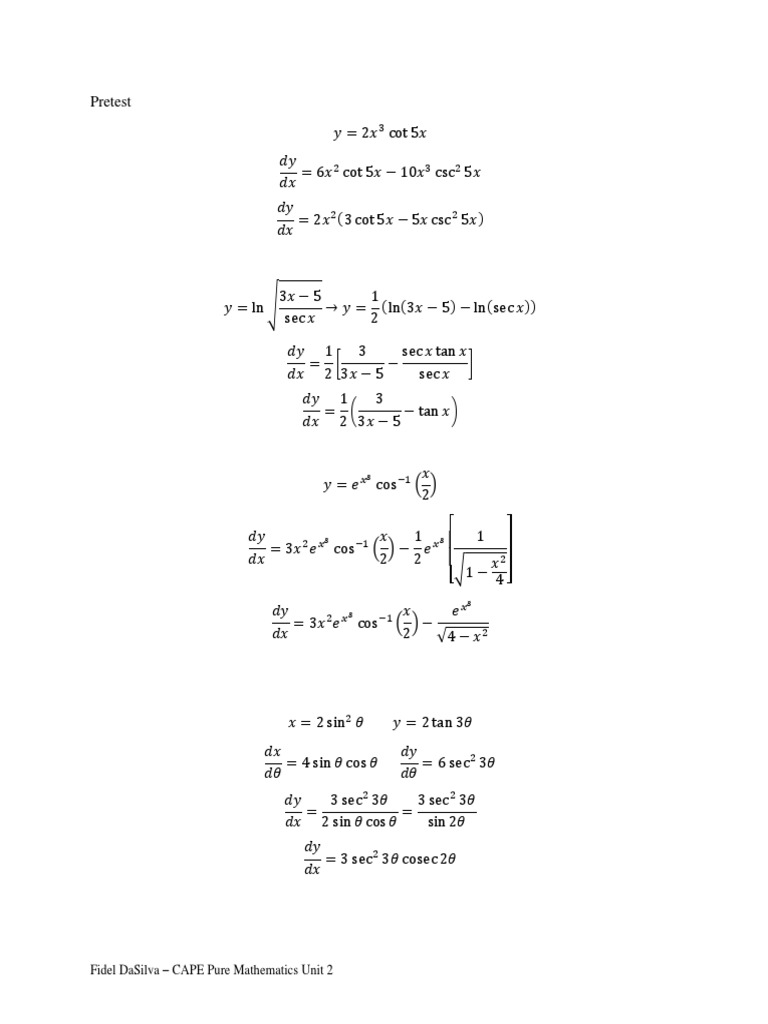 Analysis of Functions Involving Trigonometric, Exponential and ...