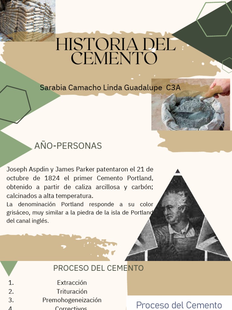 Historia Del Cemento | PDF | Cemento | Ciencias fisicas