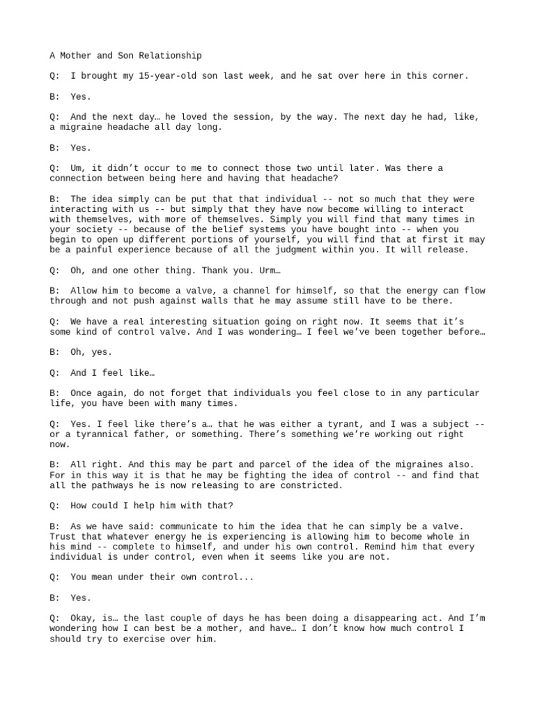Navigating Mother-Son Dynamics | PDF | Cognitive Science ...