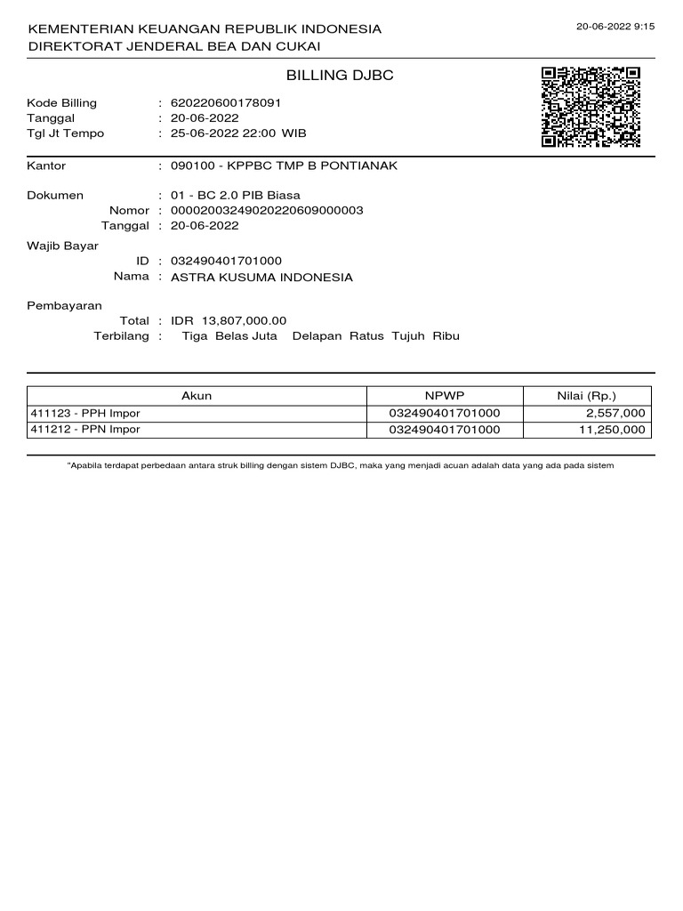 Billing DJBC: Kementerian Keuangan Republik Indonesia Direktorat ...