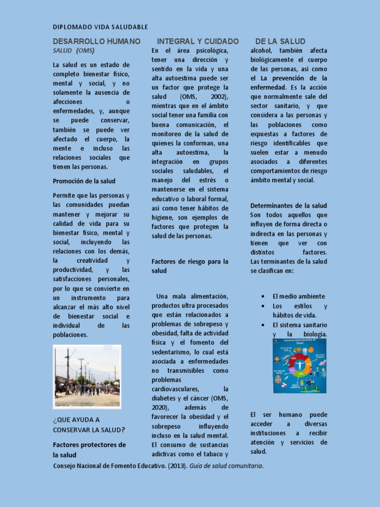 Triptico Salud | PDF | Obesidad | Salud pública