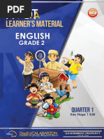 Grade 2 English Module 1 and 2 Final | PDF | Sound | Alphabet