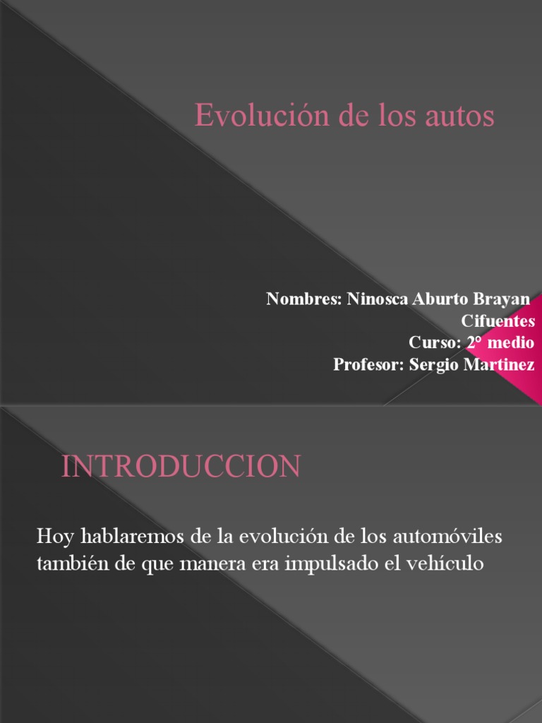 Evolución de Los Autos | PDF