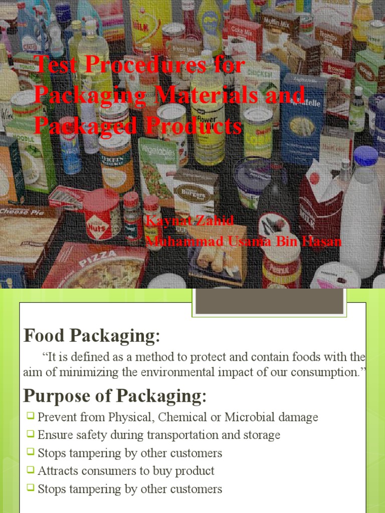 Packaging Testing Methods | PDF | Friction | Packaging And Labeling