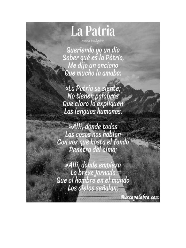 Poema La Patria | PDF