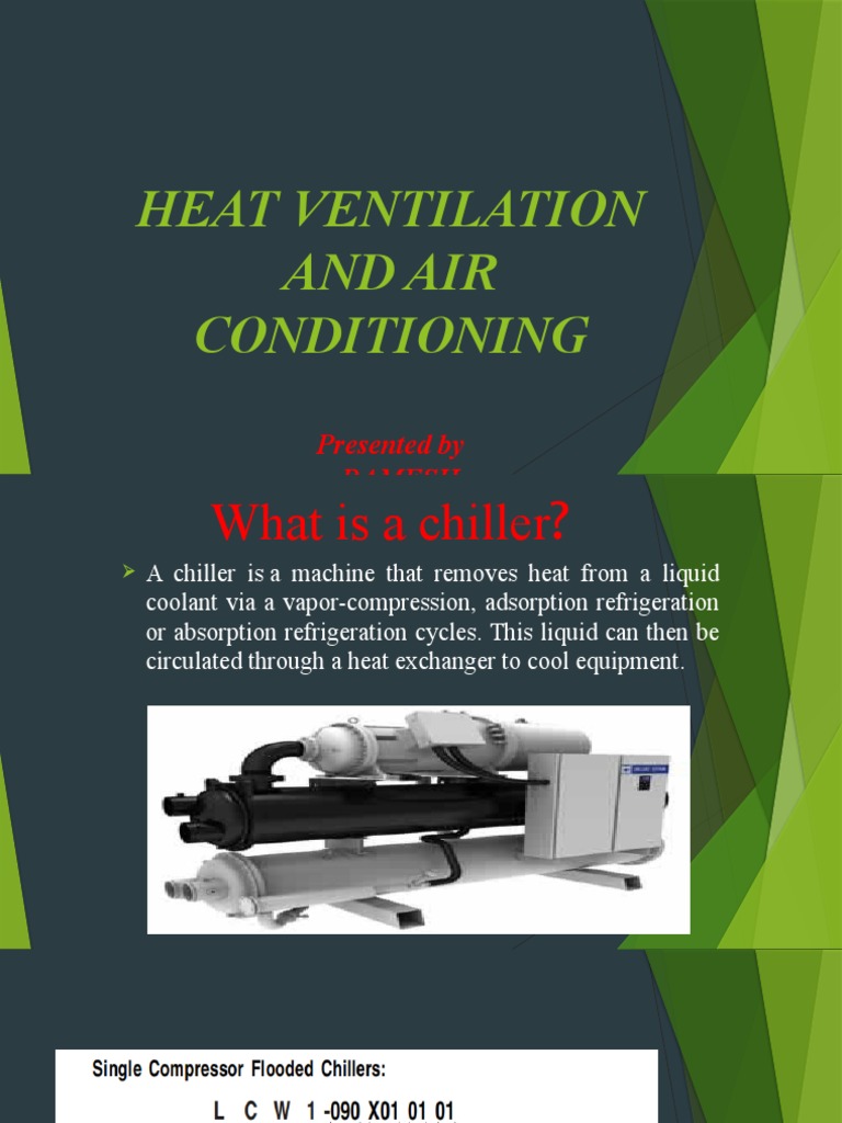 Hvac Chiller Pdf Liquids Engineering Thermodynamics