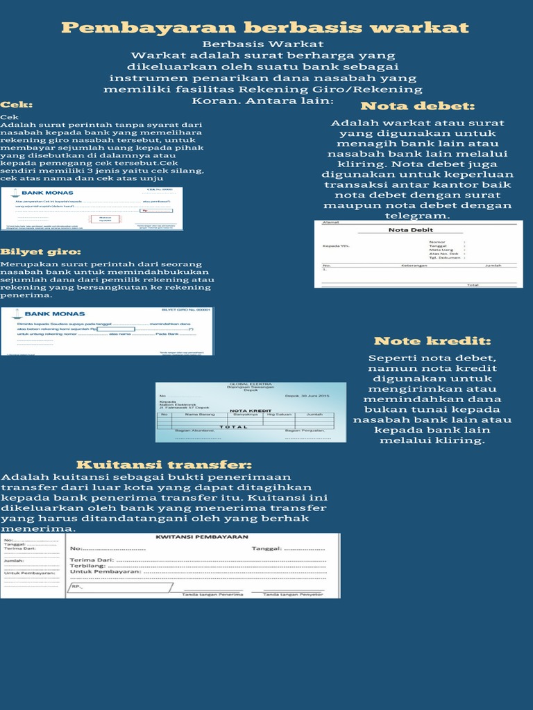 Pembayaran Berbasis Warkat | PDF