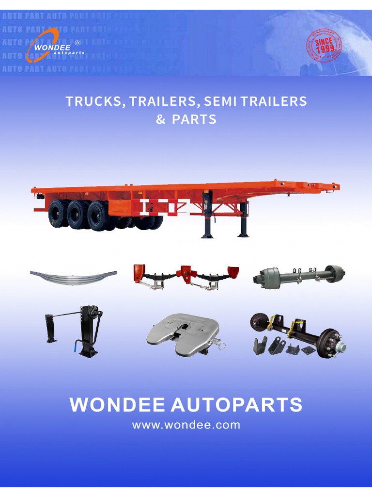 Wondee Products Catalogue-2023 | PDF | Semi Trailer Truck | Axle