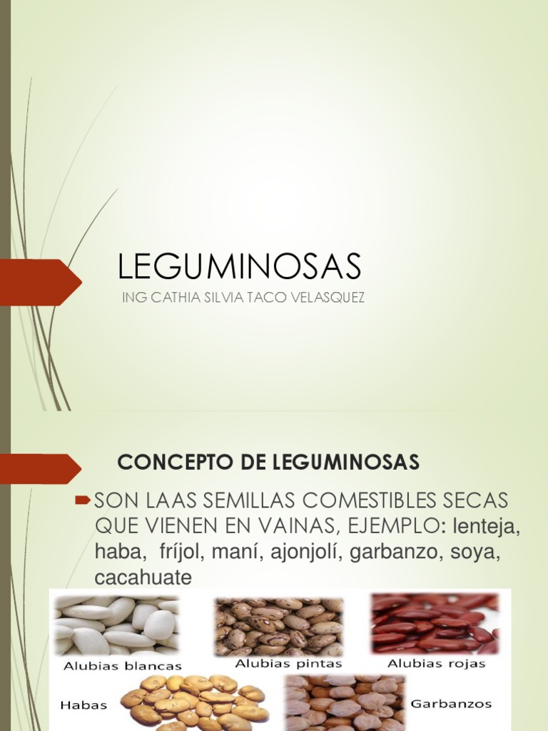 Leguminosas Ejemplos
