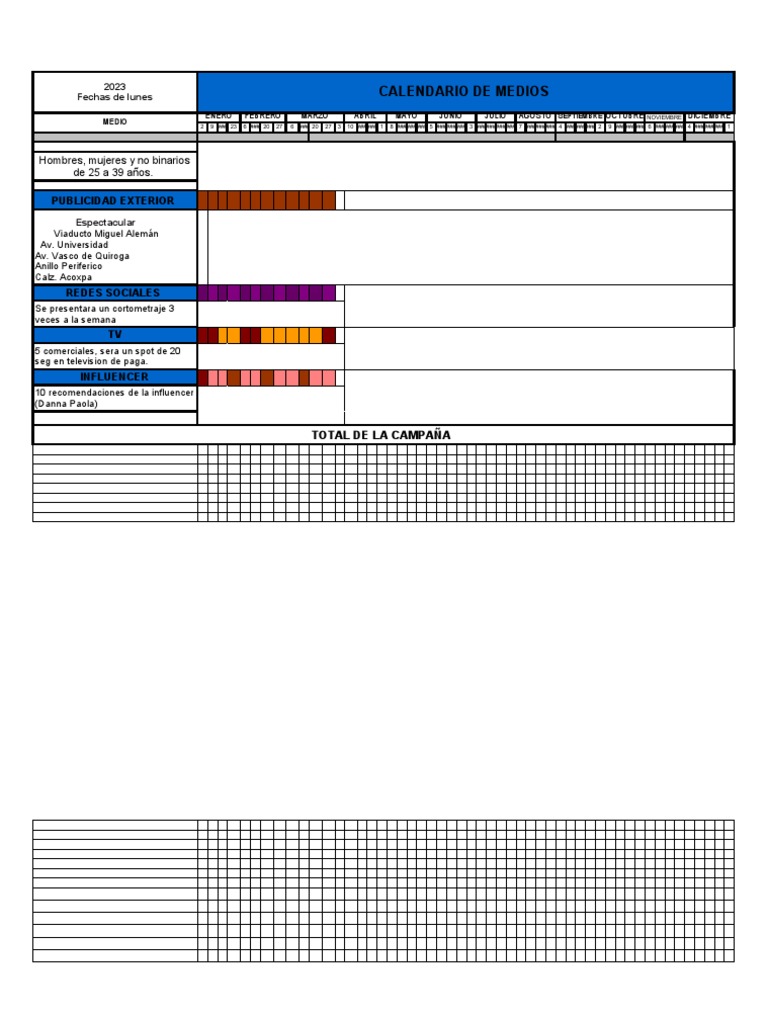 Flow Chart Calendario | PDF